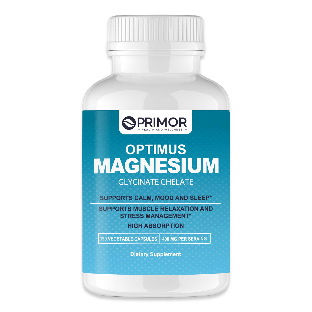 Optimus MAGNESIUM Glycinate (Chelate) – High Absorption – NON-GMO – Ve ...