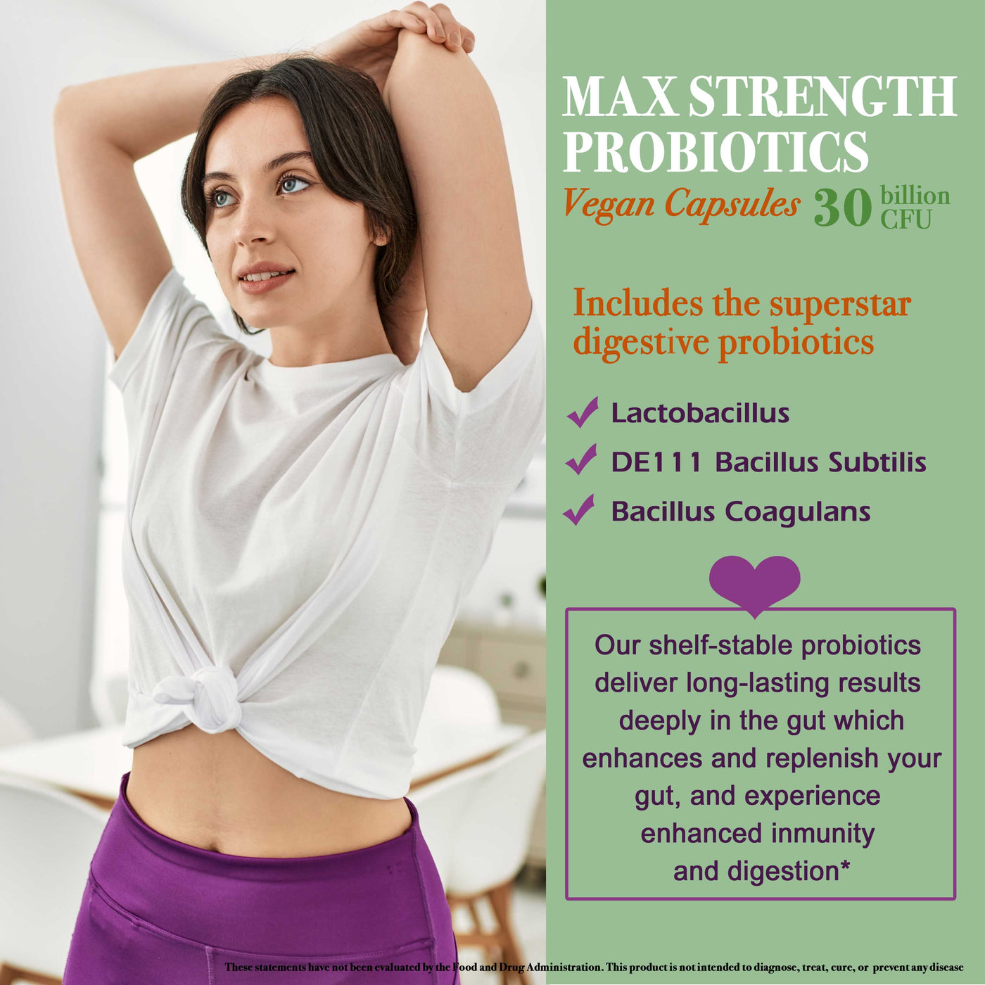 Optimus 30 Billion PROBIOTICS - 10 Strains | Vegan, NON-GMO | Healthy ...